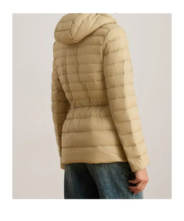 Ralph Lauren Real Leather Quilted Short Puffer Jacket