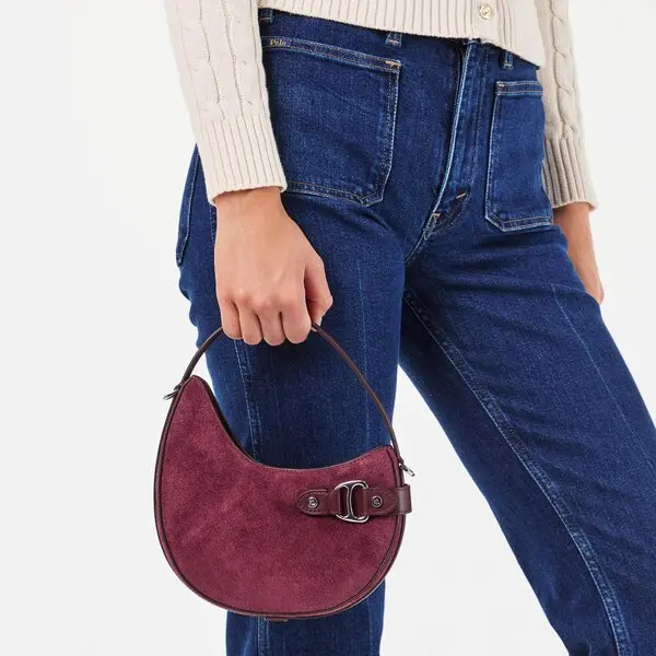 Ralph Lauren Suede Crescent Bag