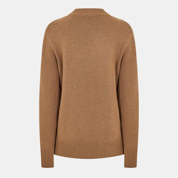 Burberry Scarlett Crew Neck Jumper With Equestrian Graphic