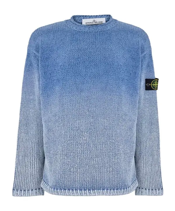 Stone Island Chenille Knit Sweater - Blue