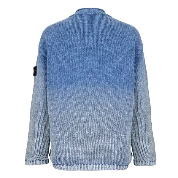 Stone Island Chenille Knit Sweater - Blue