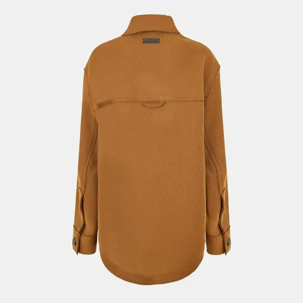 AMI Paris Single-breasted Solid Color Coat