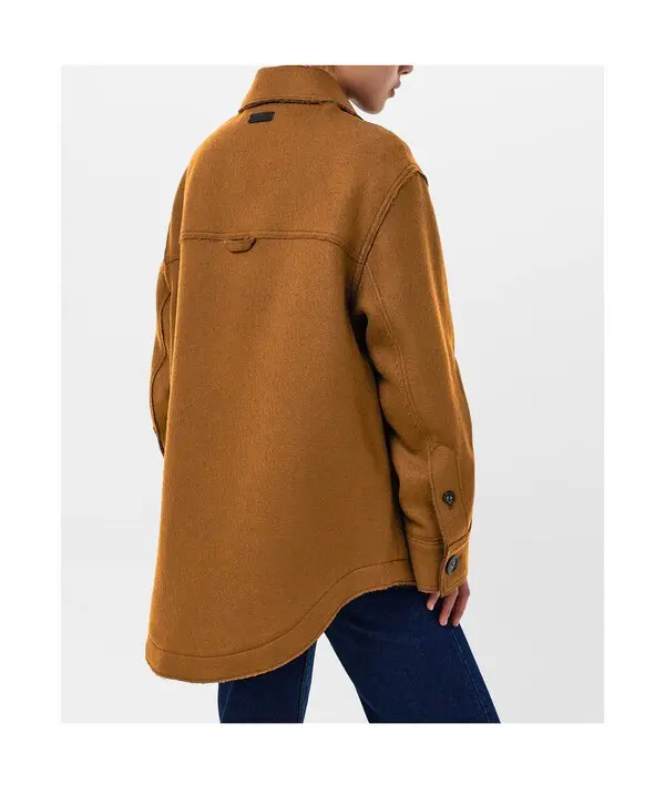 AMI Paris Single-breasted Solid Color Coat
