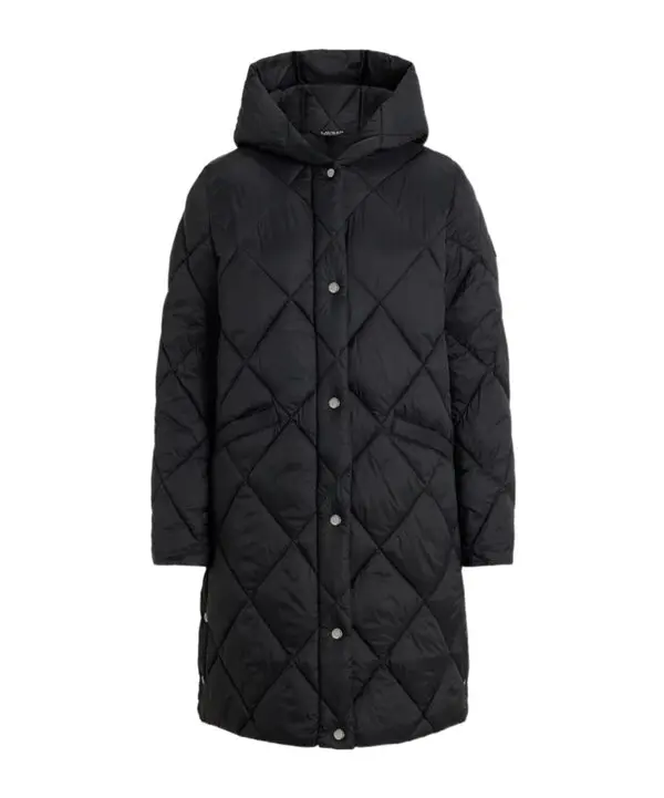 Ralph Lauren Dia Q Real Leather Medium Puffer Jacket