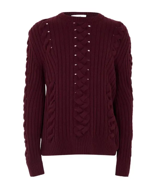 Alexander McQueen Alex Cable Crew Neck Jumper