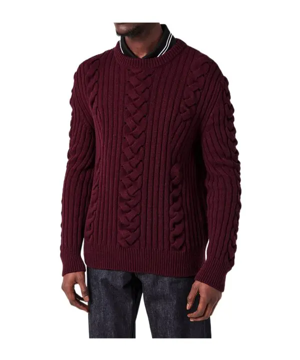 Alexander McQueen Alex Cable Crew Neck Jumper