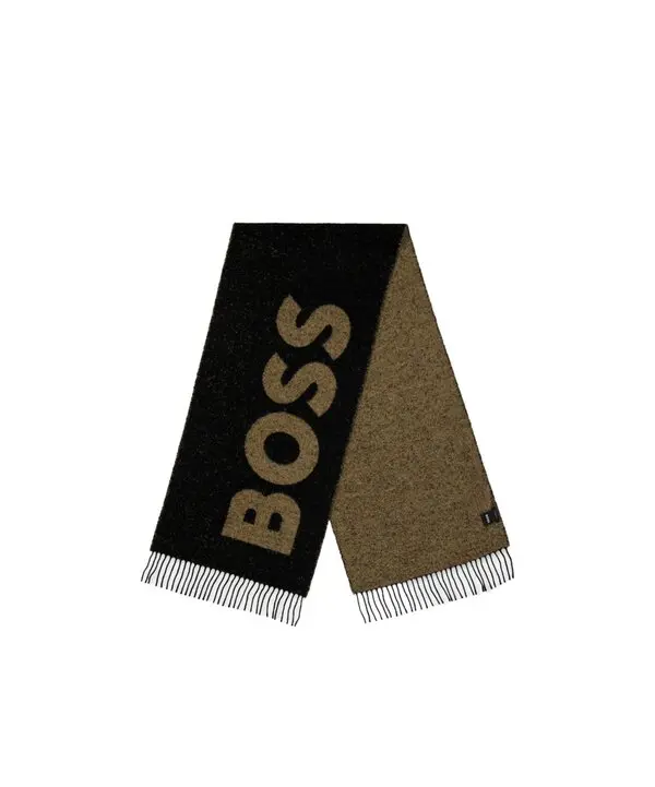 Hugo Boss Reversible Woven Scarf Finished