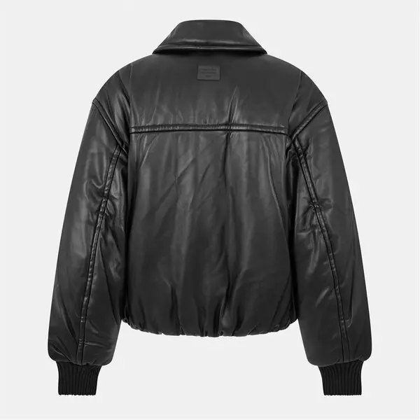 Acne Studios Coated Long Sleeve Oversized Fit Bomber Jacket