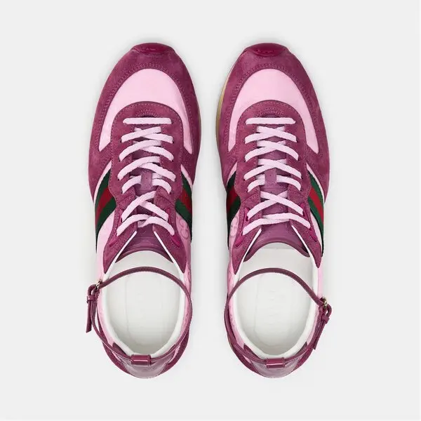 Gucci Re-motion Sneakers With Detachable Ankle Strap - Red