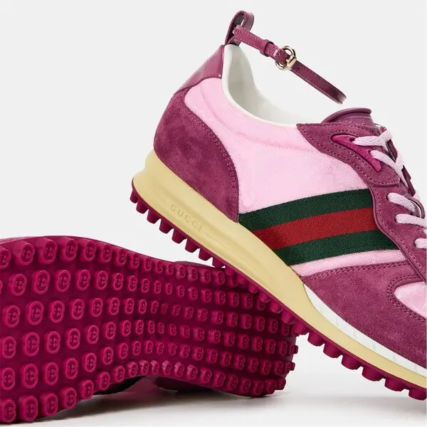 Gucci Re-motion Sneakers With Detachable Ankle Strap - Red