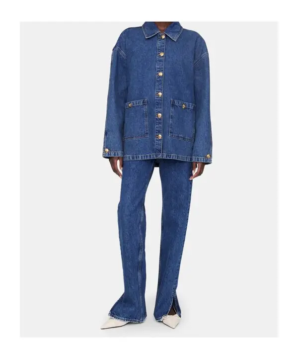 ANINE BING Luca Denim Jacket - Blue