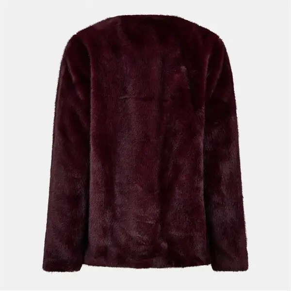Ralph Lauren Real Leather Fx Fur Teddy Coat