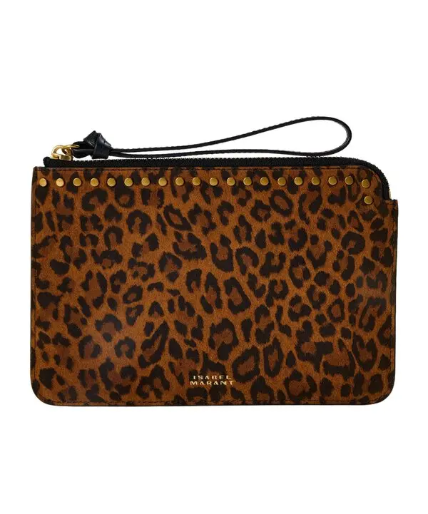 Isabel Marant Étoile Leopard Print Flat Pouch