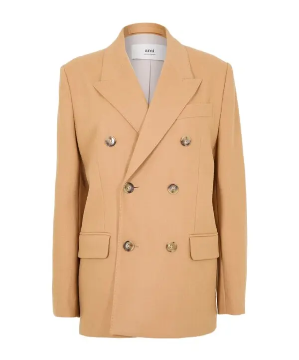 AMI Paris Tailored Fit Textured Blazer