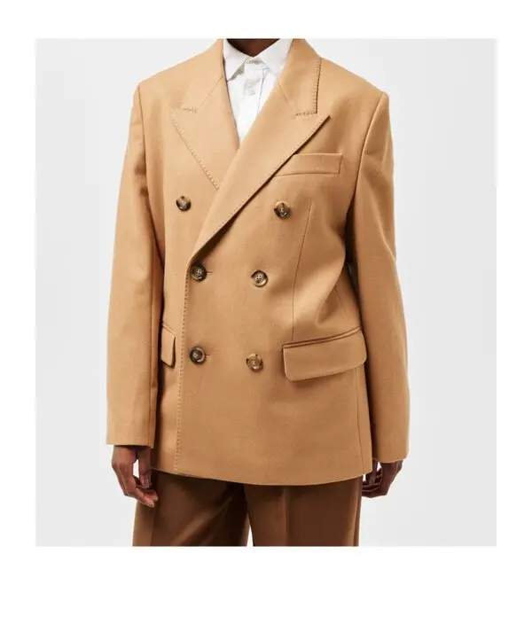 AMI Paris Tailored Fit Textured Blazer