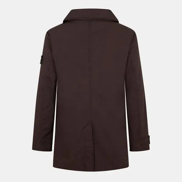 Stone Island Ghost Weather-resistant Peacoat - Black