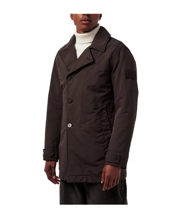 Stone Island Ghost Weather-resistant Peacoat - Black