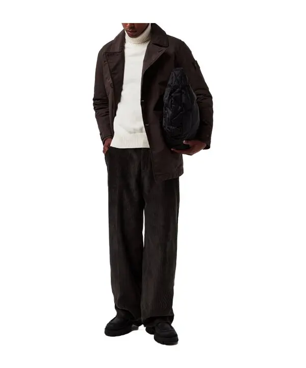 Stone Island Ghost Weather-resistant Peacoat - Black
