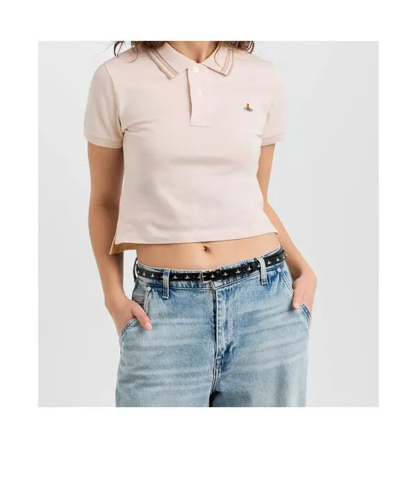 VIVIENNE WESTWOOD Cropped Short Sleeve Polo