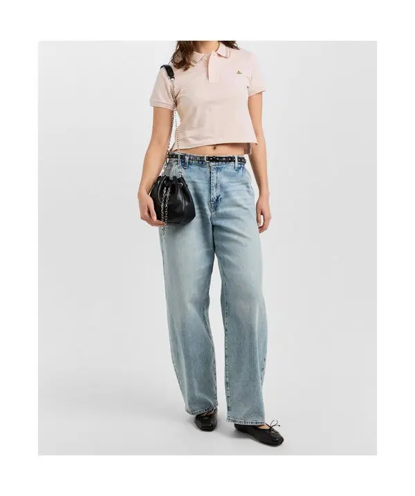 VIVIENNE WESTWOOD Cropped Short Sleeve Polo