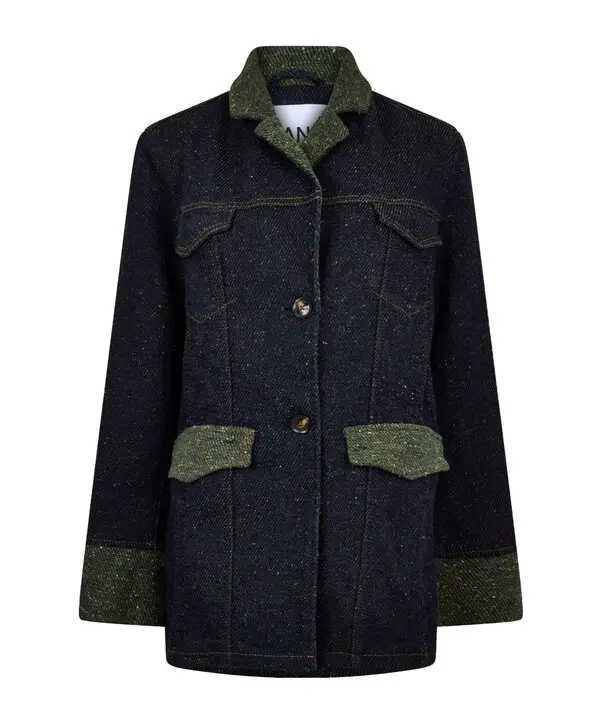 GANNI Twill Blazer
