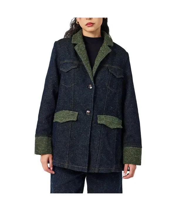 GANNI Twill Blazer