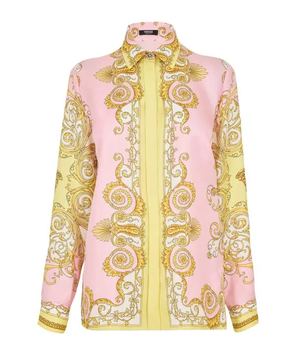 Versace Printed Long Sleeve Shirt