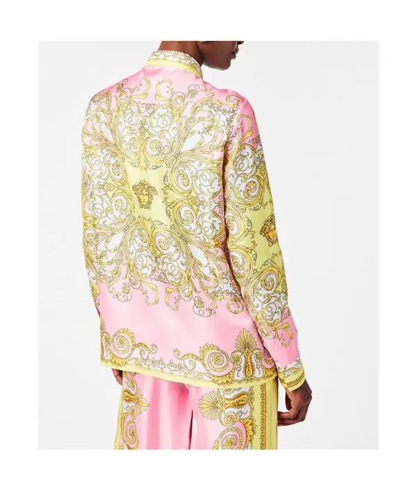 Versace Printed Long Sleeve Shirt