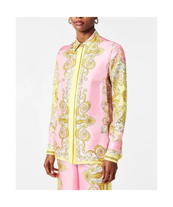 Versace Printed Long Sleeve Shirt