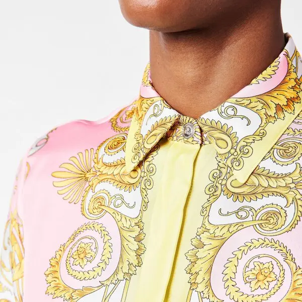 Versace Printed Long Sleeve Shirt
