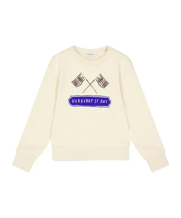 Burberry Crew Neck Long Sleeve Sweatshirt