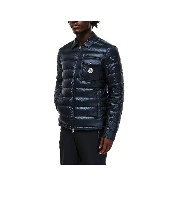 Moncler Quilted Down Shirt Jacket