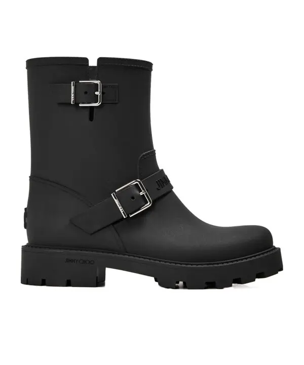 JIMMY CHOO Buckled Ankle Boots
