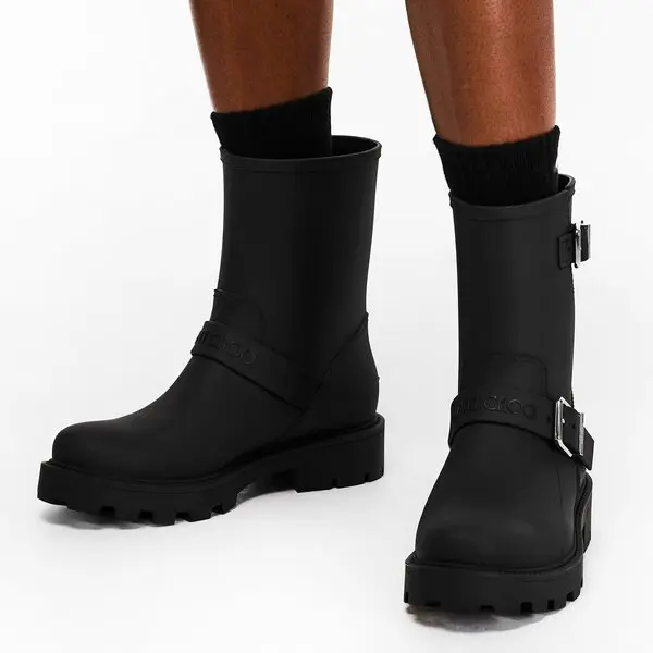 JIMMY CHOO Buckled Ankle Boots