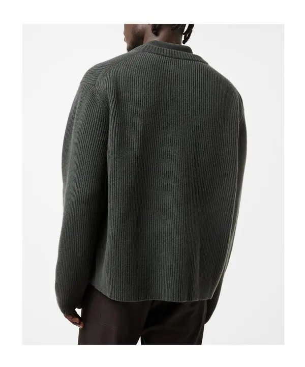 Gucci V-neck Ribbed Knit Cardigan - Green