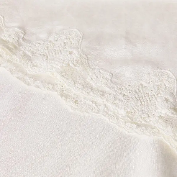 Rixo Lace Trim Midi Skirt - White