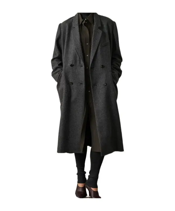 Soeur Double-breasted Long Sleeve Coat