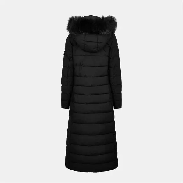 Ralph Lauren Real Leather Long Puffer Jacket