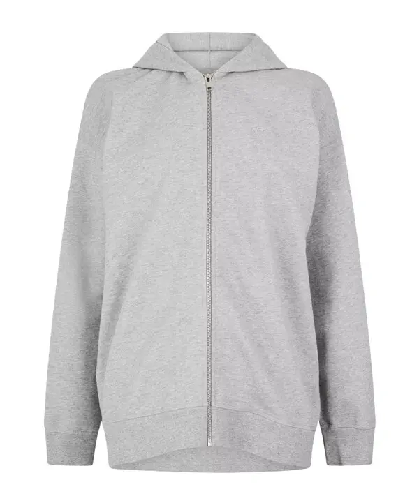 GANNI Teddy Bear Graphic Zip Hoodie - Gray