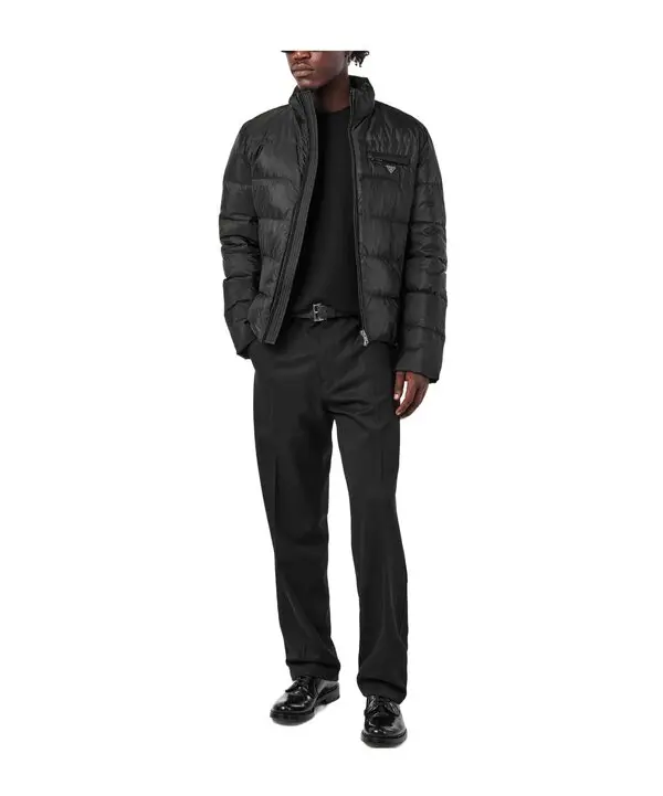Prada Long Sleeve Puffer Jacket With Stand Collar