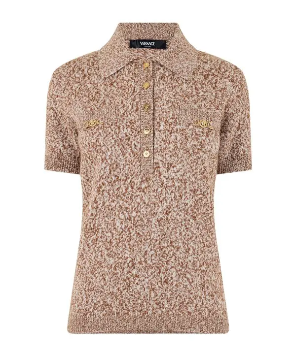 Versace Short-sleeved Sweater - Nude