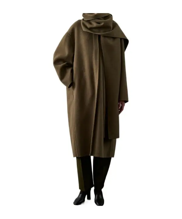 Soeur Long-sleeved Coat With Scarf Detail