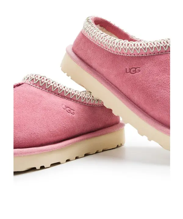 UGG Suede Slip-on Mules With Decorative Stitching