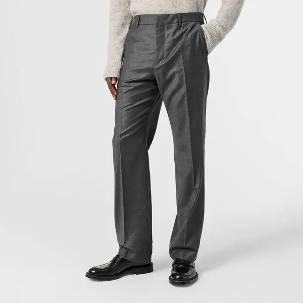 AMI Paris Straight Leg Trousers With Side Pockets