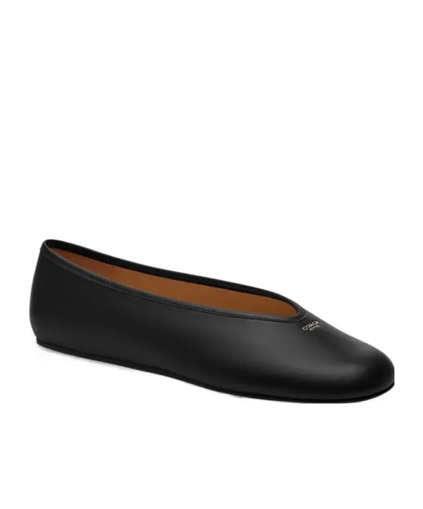 COACH Houston Ballet Flats - Black