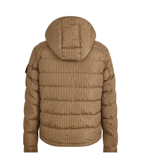 Moncler Fine-check Quilted Down Jacket