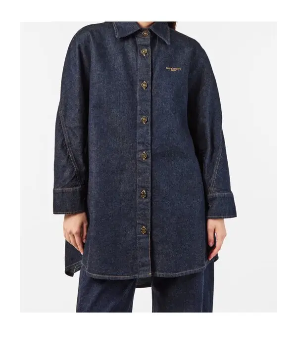 Givenchy Long-sleeve Denim Overshirt - Black