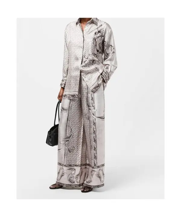 Max Mara Printed Silk Shirt
