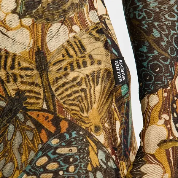 JEAN PAUL GAULTIER Printed Midi Skirt - Green