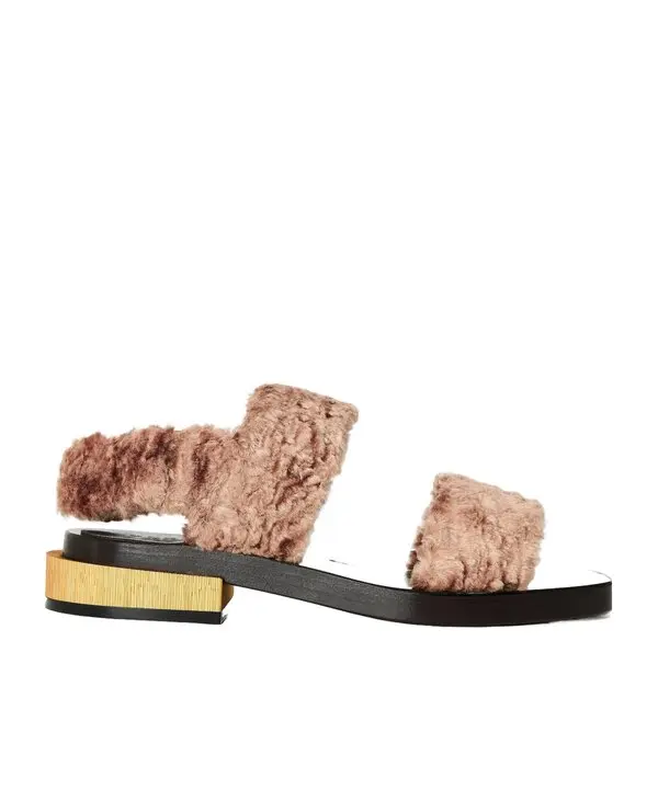 Gucci Open-toe Slip-on Heeled Sandals - Nude